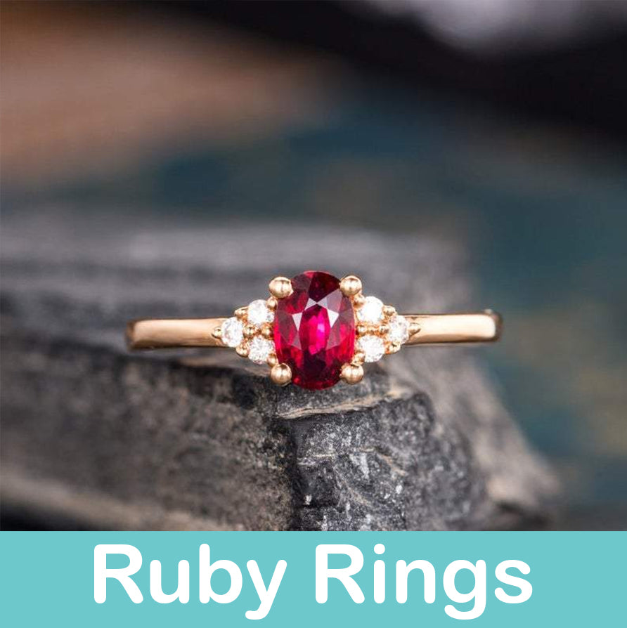 Buy Ruby Gemstone Rings Online For Her | 5% off on First Purchase ...